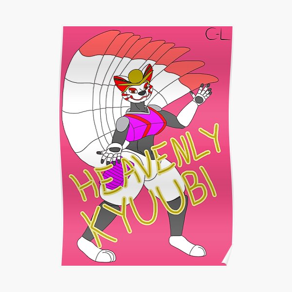 "Heavenly Kyuubi" Poster by Cyborg-Lucario | Redbubble
