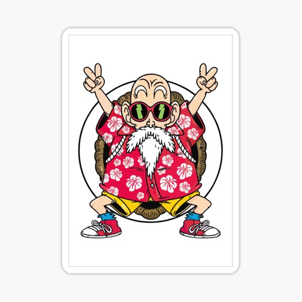 "Master Roshi" Sticker for Sale by vishorge | Redbubble