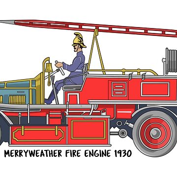 "1930 Merryweather Fire Engine Truck Old Fireman Firefighter ...