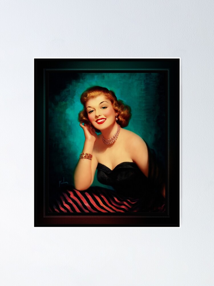 "Evening Glamour Girl by Art Frahm Glamour Pin-up Vintage Artwork ...