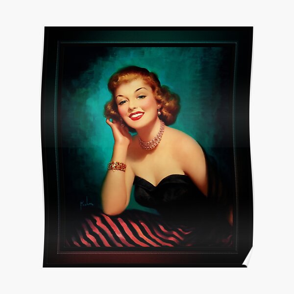 "Evening Glamour Girl by Art Frahm Glamour Pin-up Vintage Artwork ...