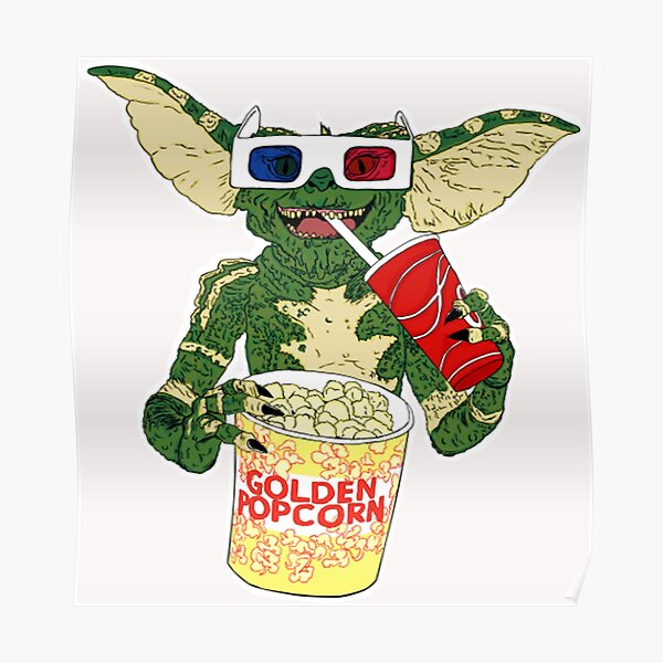 "Gremlins Popcorn Gremlin" Poster for Sale by CekaTovi | Redbubble