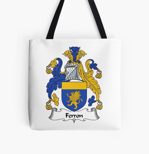 "Ferron Coat of Arms / Ferron Family Crest" Tote Bag for Sale by ...