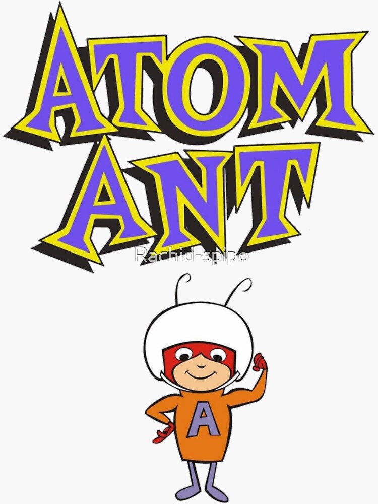 "Atom Ant children cartoon " Sticker by Rachid-spipo | Redbubble