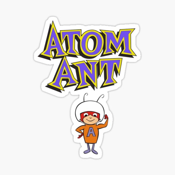 "Atom Ant children cartoon " Sticker by Rachid-spipo | Redbubble