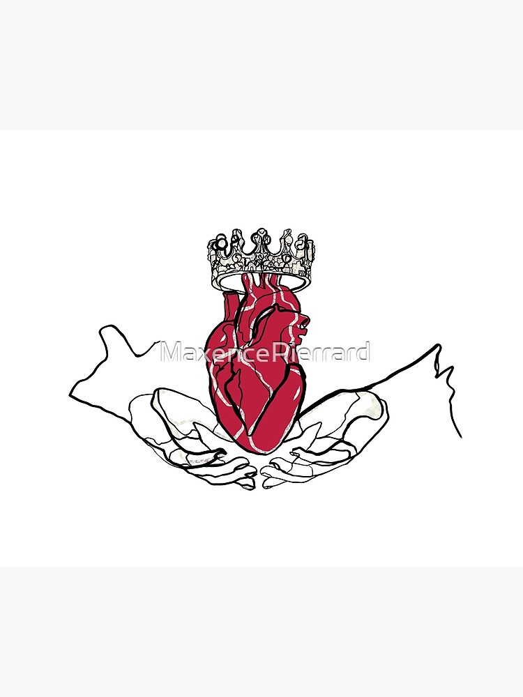"Single Line - Claddagh" Poster by MaxencePierrard | Redbubble