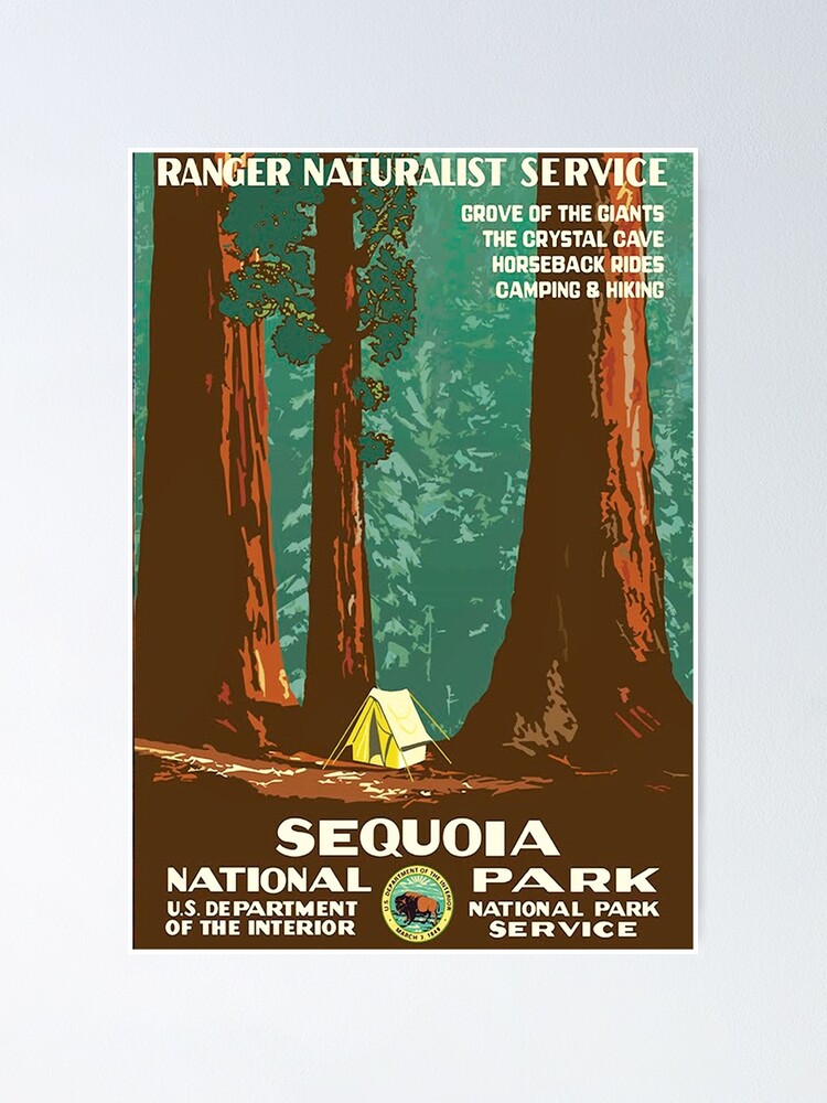 "Sequoia National Park Tourism Poster" Poster for Sale by royal-tees ...