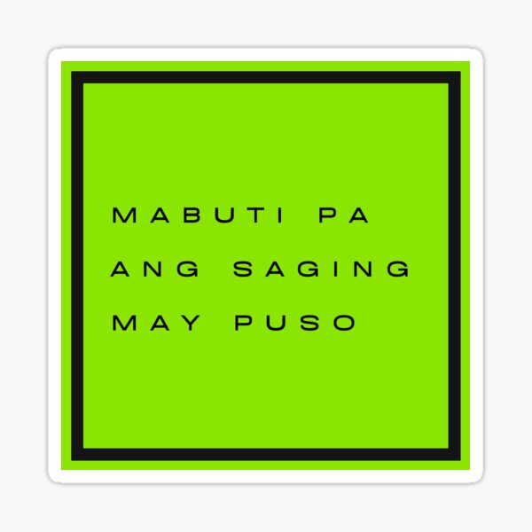 "Funny or Painful Filipino Hugot Line - Saging (Banana) " Sticker for ...