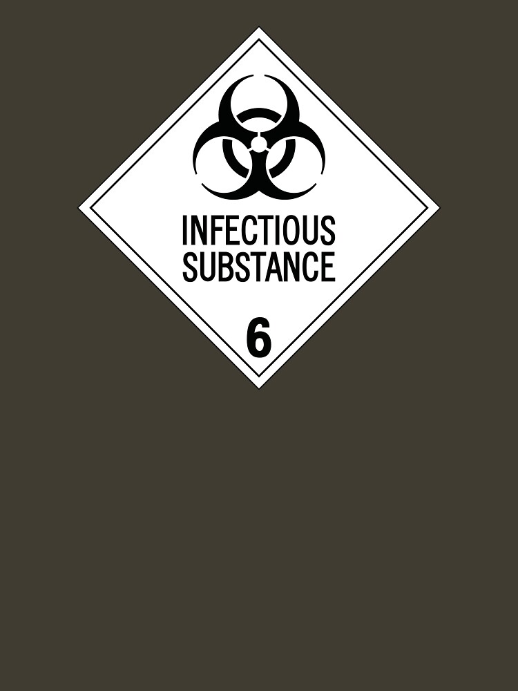 "HAZMAT Class 6.2: Biohazard" T-shirt for Sale by rubenwills ...