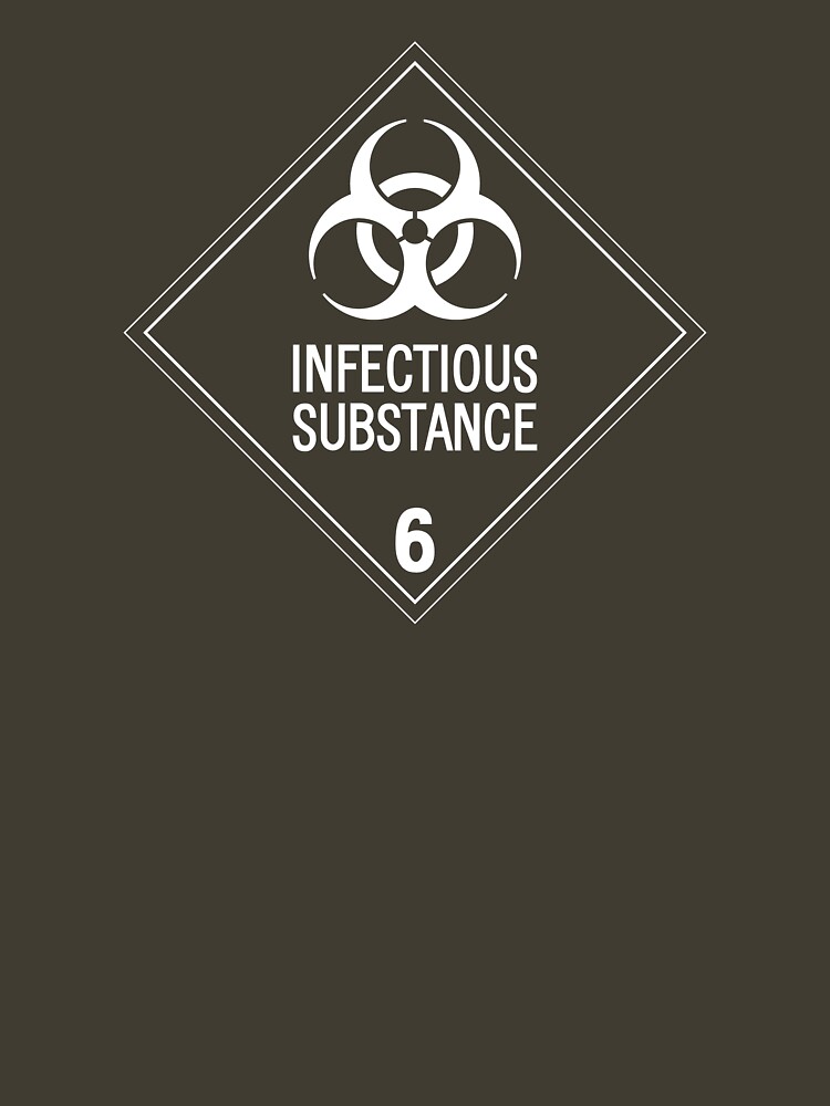 "HAZMAT Class 6.2: Biohazard" T-shirt for Sale by rubenwills ...