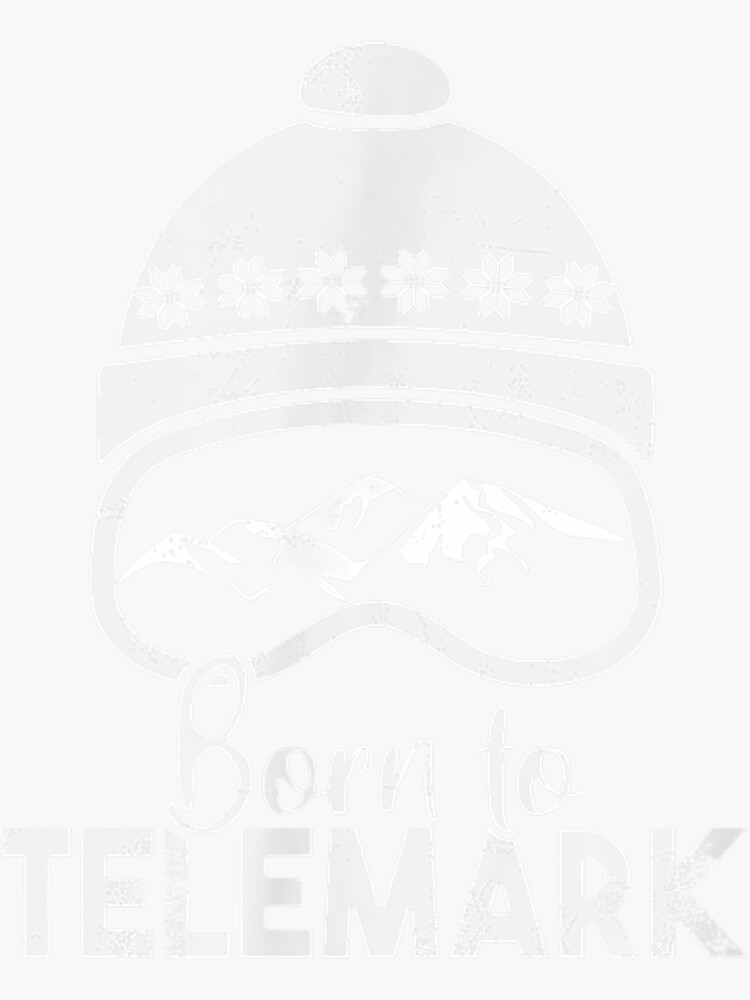 "Telemark Skiing Free Heel Nordic Ski " Sticker for Sale by Eden1Oslin ...