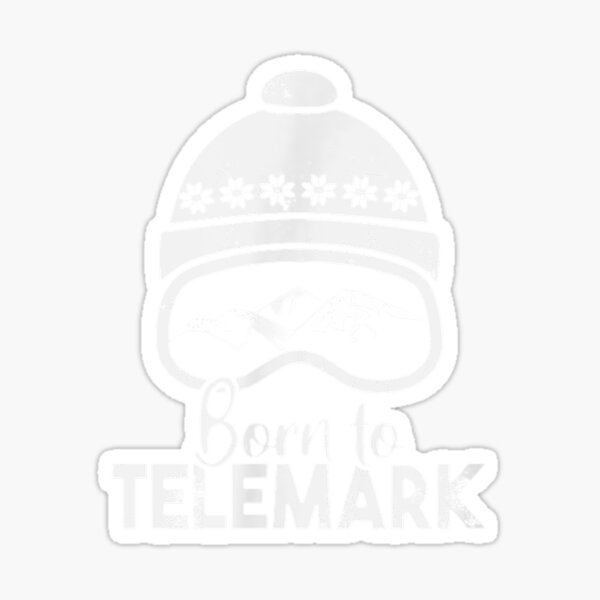 "Telemark Skiing Free Heel Nordic Ski " Sticker for Sale by Eden1Oslin ...
