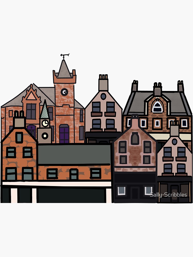 "Wee Red Toon " Sticker for Sale by Sally-Scribbles | Redbubble