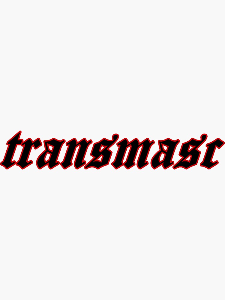 "Transmasc" Sticker for Sale by punkauracrystal | Redbubble