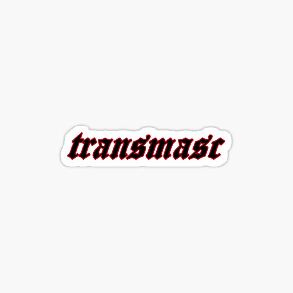 "Transmasc" Sticker for Sale by punkauracrystal | Redbubble