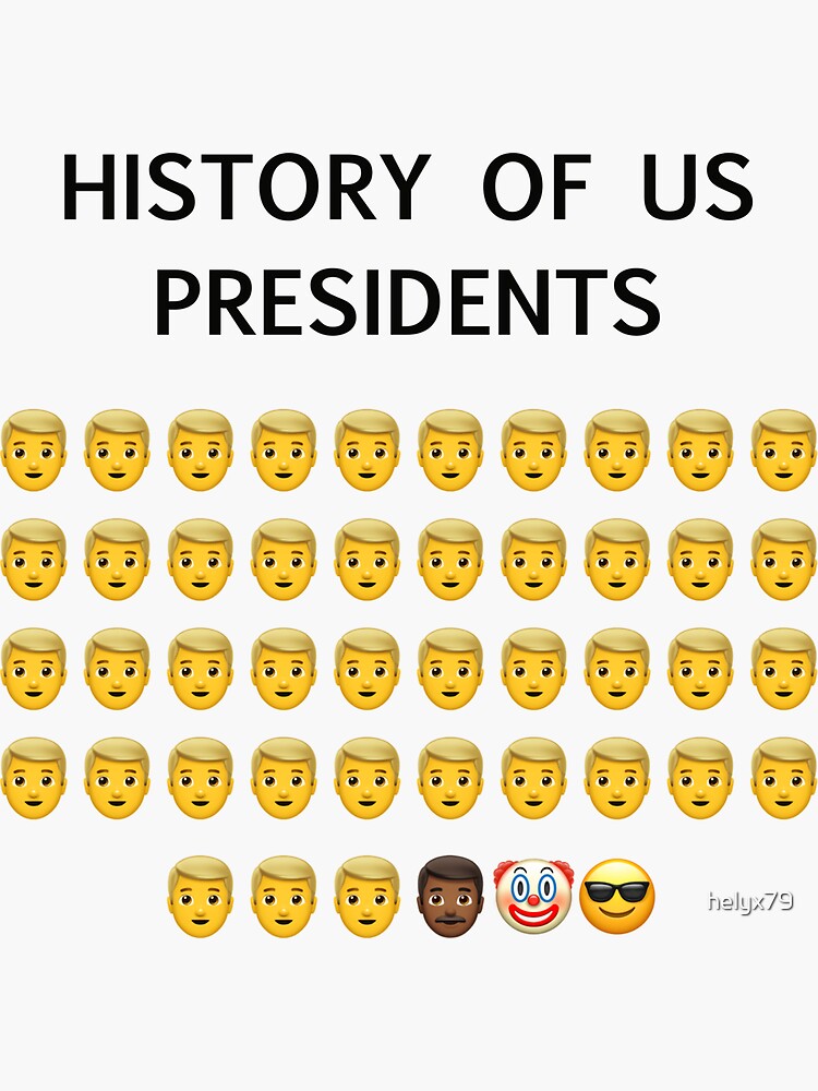 "History of US presidents" Sticker for Sale by helyx79 | Redbubble