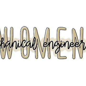 "Women in Mechanical Engineering" Sticker for Sale by PMEA-Store ...