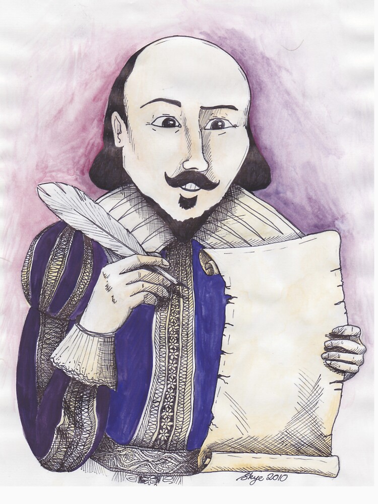 "Shakespeare writing" T-shirt for Sale by SkyeElizabeth | Redbubble ...