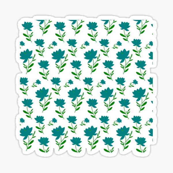 "Dainty Blue Flowers" Sticker by Woodland-Home | Redbubble