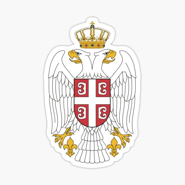 "Srpski grb majica" Sticker for Sale by TinThor | Redbubble