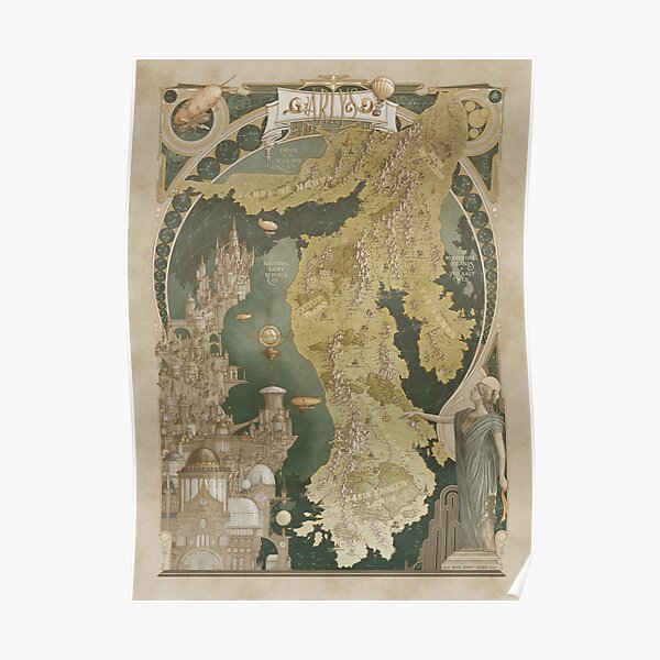 "Map of Arlys" Poster by MistyBeee | Redbubble