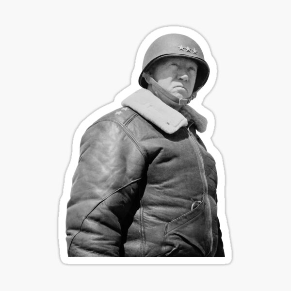 "General George Patton" Sticker for Sale by warishellstore | Redbubble