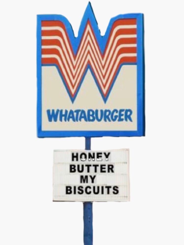 "Whataburger" Sticker by madilynsanford | Redbubble