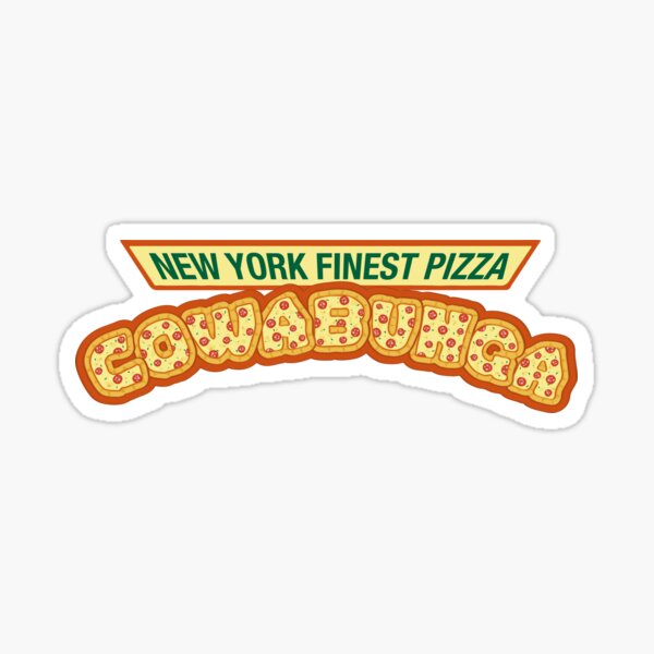 "Cowabunga" Sticker for Sale by JalbertAMV | Redbubble