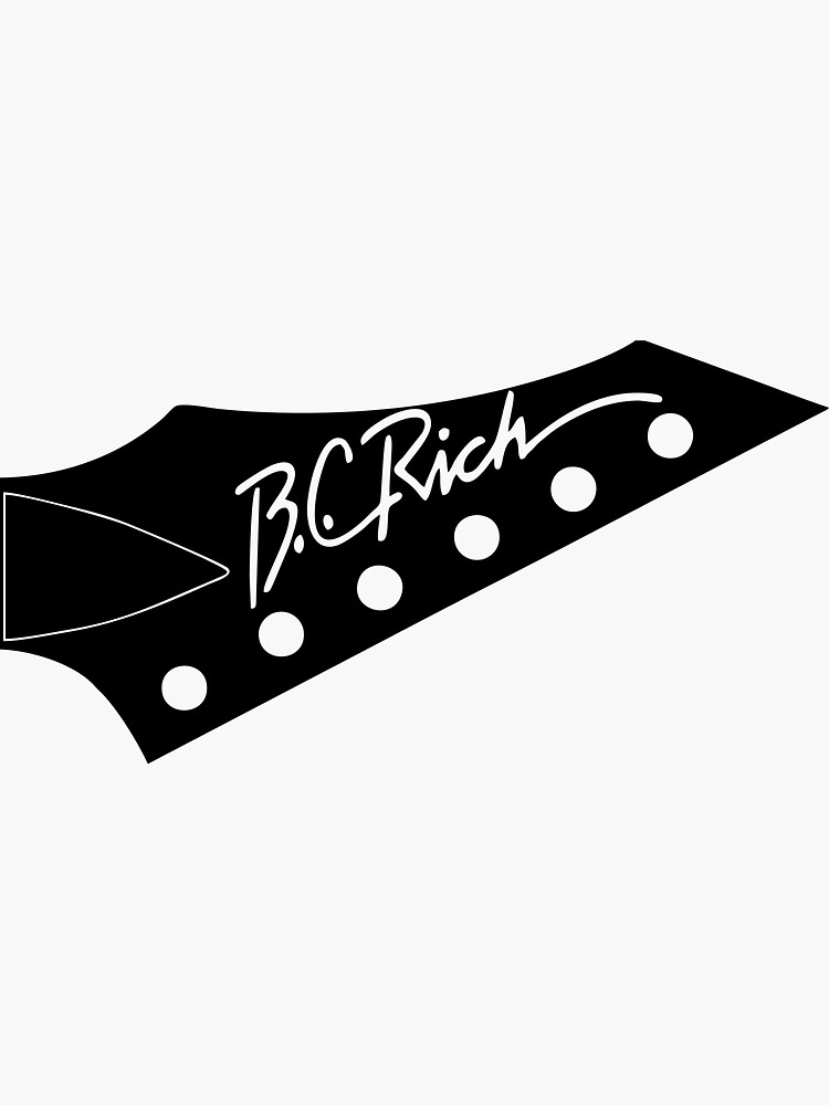 "BC Rich Guitar" Sticker for Sale by Sigourney4 | Redbubble