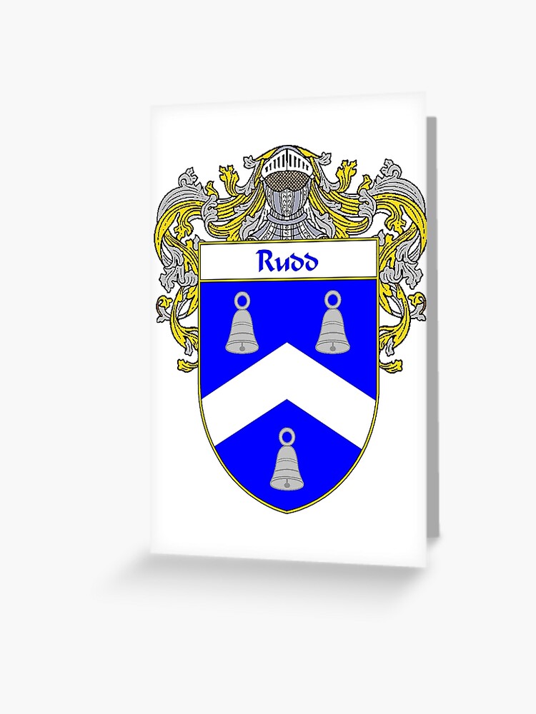 "Rudd Coat of Arms / Rudd Family Crest" Greeting Card for Sale by ...