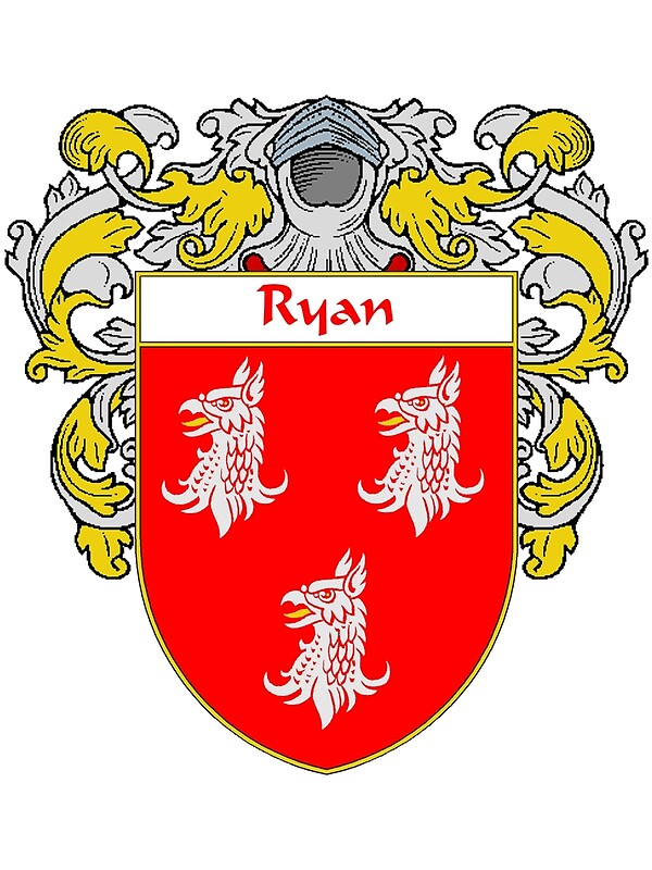 "Ryan Coat of Arms / Ryan Family Crest" by William Martin | Redbubble