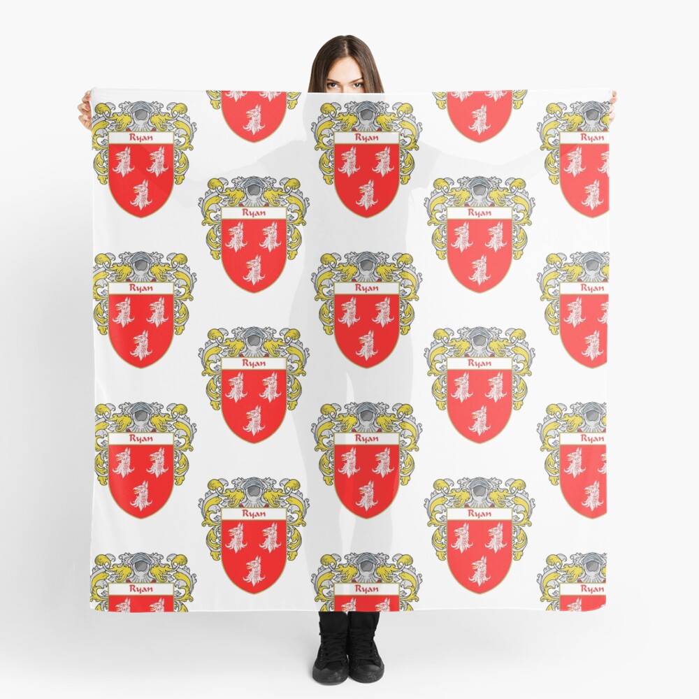 "Ryan Coat of Arms / Ryan Family Crest" Scarf by IrishArms | Redbubble