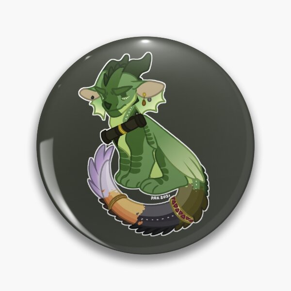 "Chameleon - WOF Wings of Fire" Pin for Sale by StudioMaverick | Redbubble