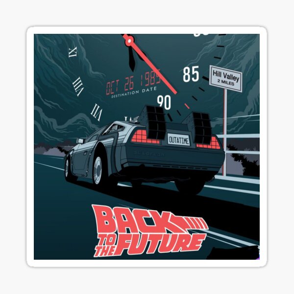 "Back to the futur" Sticker by Enneffati | Redbubble