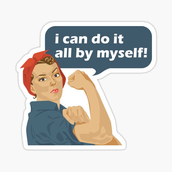 Sticker: I Can Do It | Redbubble