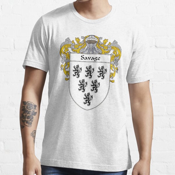 "Savage Coat of Arms / Savage Family Crest" T-shirt by IrishArms ...