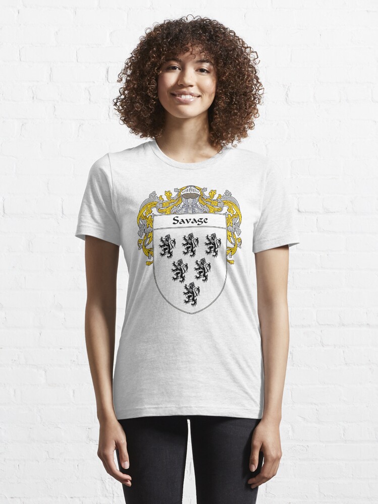 "Savage Coat of Arms / Savage Family Crest" T-shirt by IrishArms ...