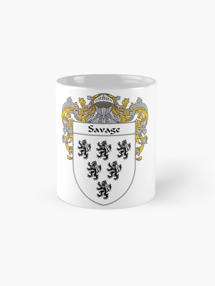 "Savage Coat of Arms / Savage Family Crest" Coffee Mug for Sale by ...