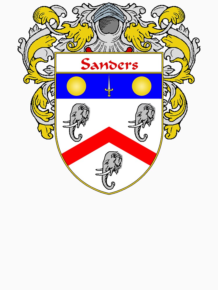 "Sanders Coat of Arms / Sanders Family Crest" T-shirt for Sale by ...