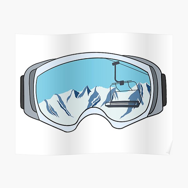 "Ski Lift Time" Poster by jada-marie-art | Redbubble
