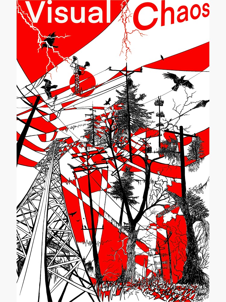 "Visual Chaos" Sticker by Visual-Chaos | Redbubble