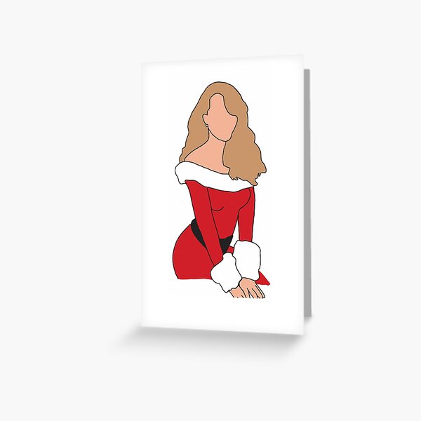 "Christmas Mariah Carey" Greeting Card by GroovyGirl1010 | Redbubble