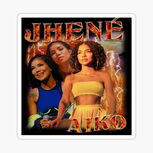 "Jhene Aiko vintage bootleg" Sticker by marycherryy | Redbubble