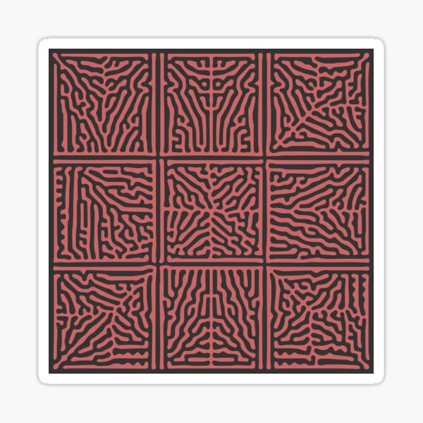 "Turing Pattern Squares (Rose Gold)" Sticker for Sale by johnuttley ...