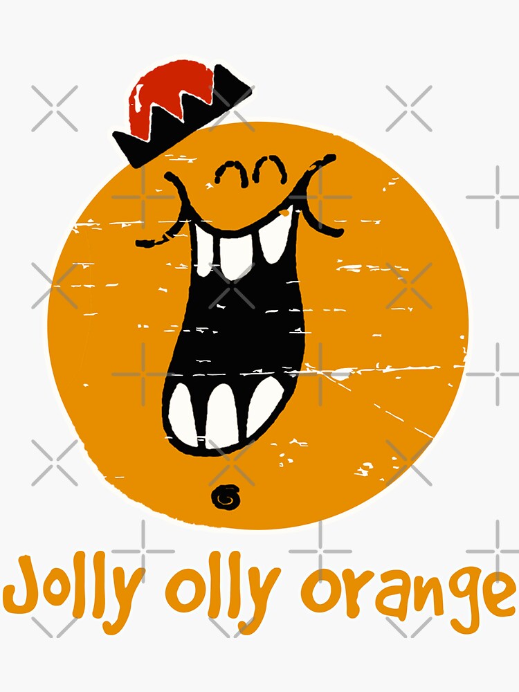 "Jolly Olly Orange" Sticker for Sale by jungturx | Redbubble