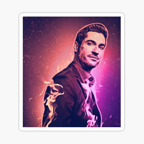 "Lucifer Morningstar" Sticker for Sale by swanspirate520 | Redbubble