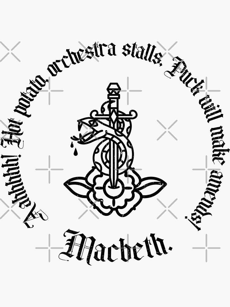 "Blackadder, Macbeth! Ahh! Hot potato, orchestra stalls, Puck will make ...