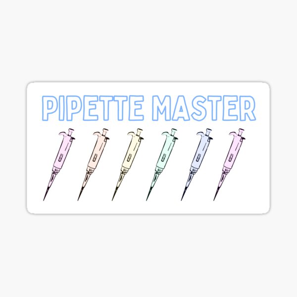 "Pipette Master Pastel" Sticker by sunnySaraV | Redbubble