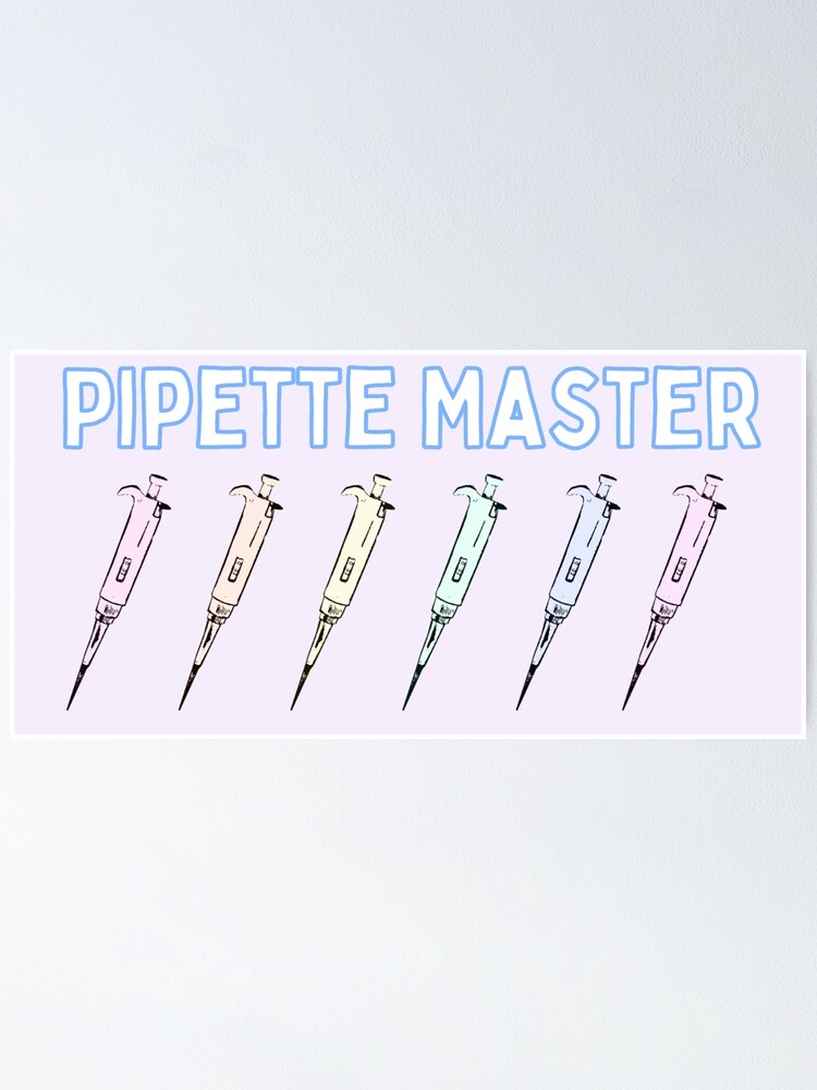 "Pipette Master Pastel" Poster for Sale by sunnySaraV | Redbubble