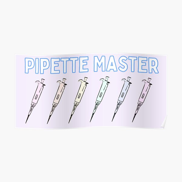 "Pipette Master Pastel" Poster for Sale by sunnySaraV | Redbubble
